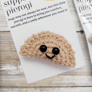 Emotional Support Pierogi Crochet Plush Amigurumi - Comforting Handmade ...