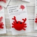 Emotional Support Lolly Crab Pocket Hug, Crochet Amigurumi Plush Toy ...