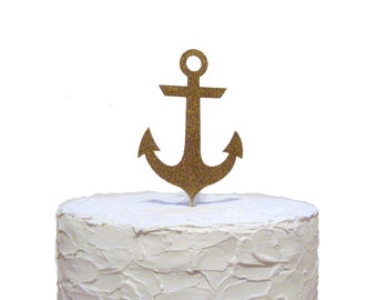 Anchor Cake Topper - Etsy