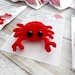 Emotional Support Lolly Crab Pocket Hug, Crochet Amigurumi Plush Toy ...
