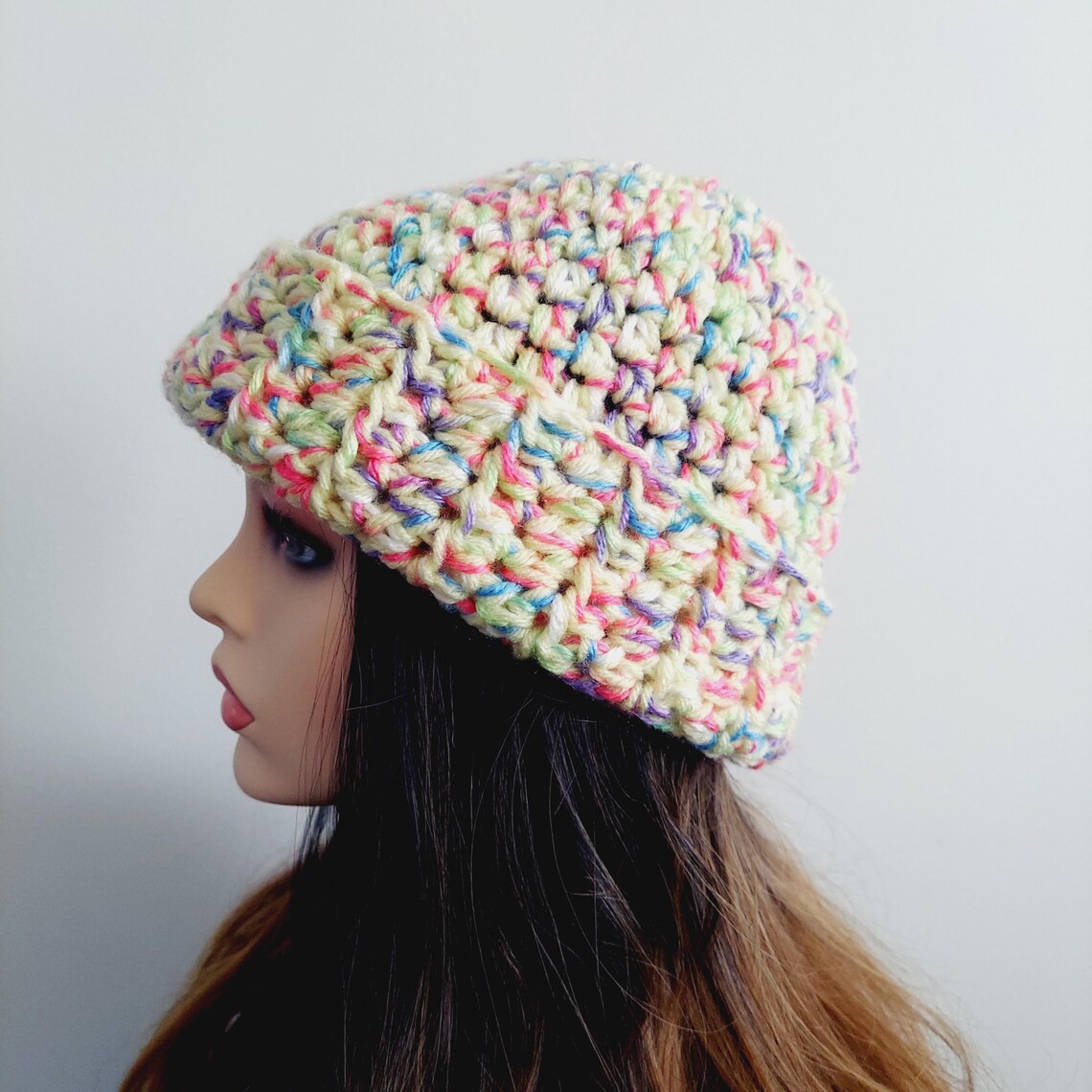 Crochet Chunky Beanie Hat Pattern PDF, Beginner Friendly Pattern, Easy ...