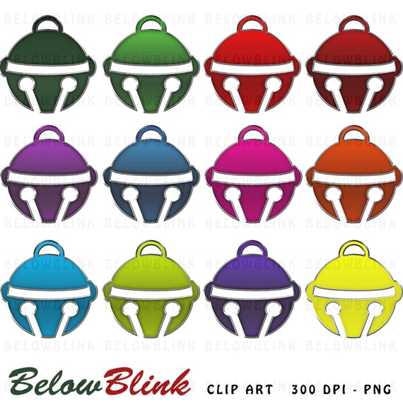 Jingle Bells Clipart Clip Art Digital Scrapbooking Commercial Use ...