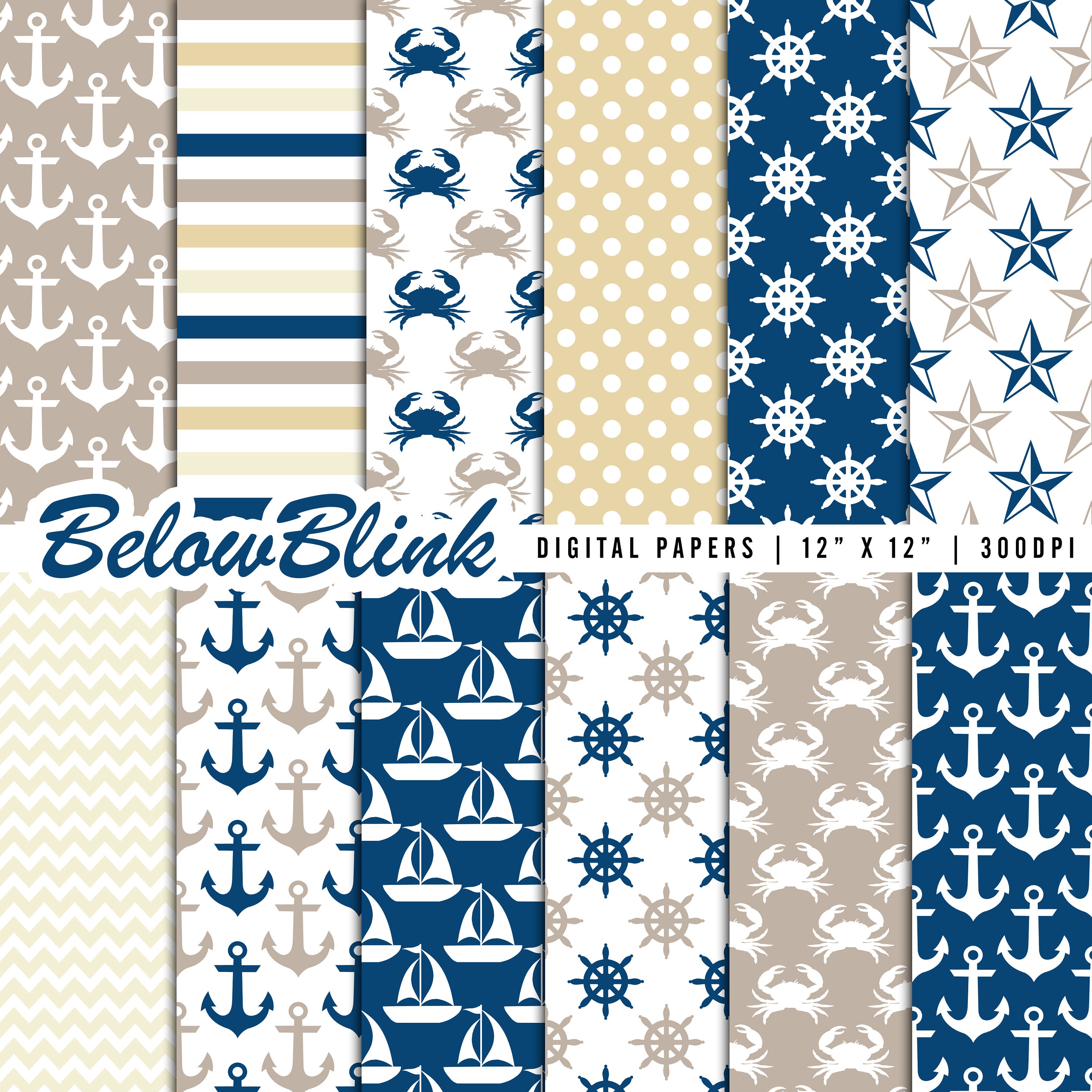 Nautical Digital Scrapbook