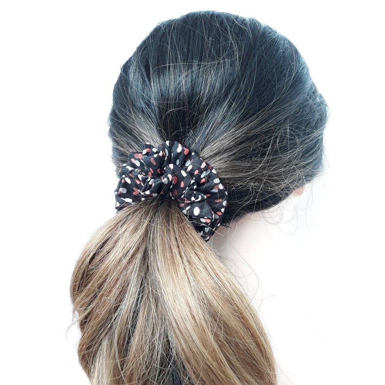 Polka Dots Scrunchie Ponytail Holder Hair Elastic Hair - Etsy