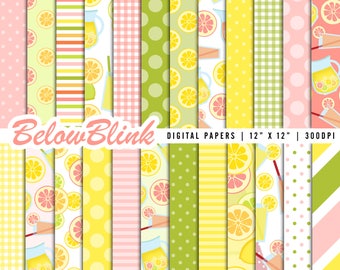 Pink Lemonade Paper Set - Etsy