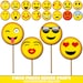 Emoji Photo Props Printable Photo Booth Props Smiley Party Prop Emoji ...