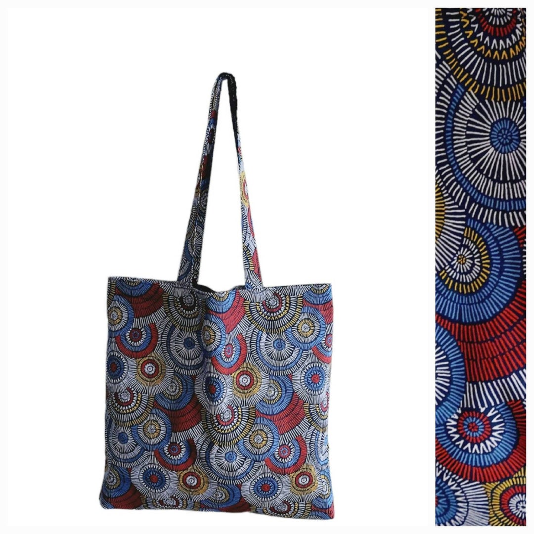 Retro Shopping Bag, Tote Bag, Farmers Market Tote Bag, Beach Bag ...