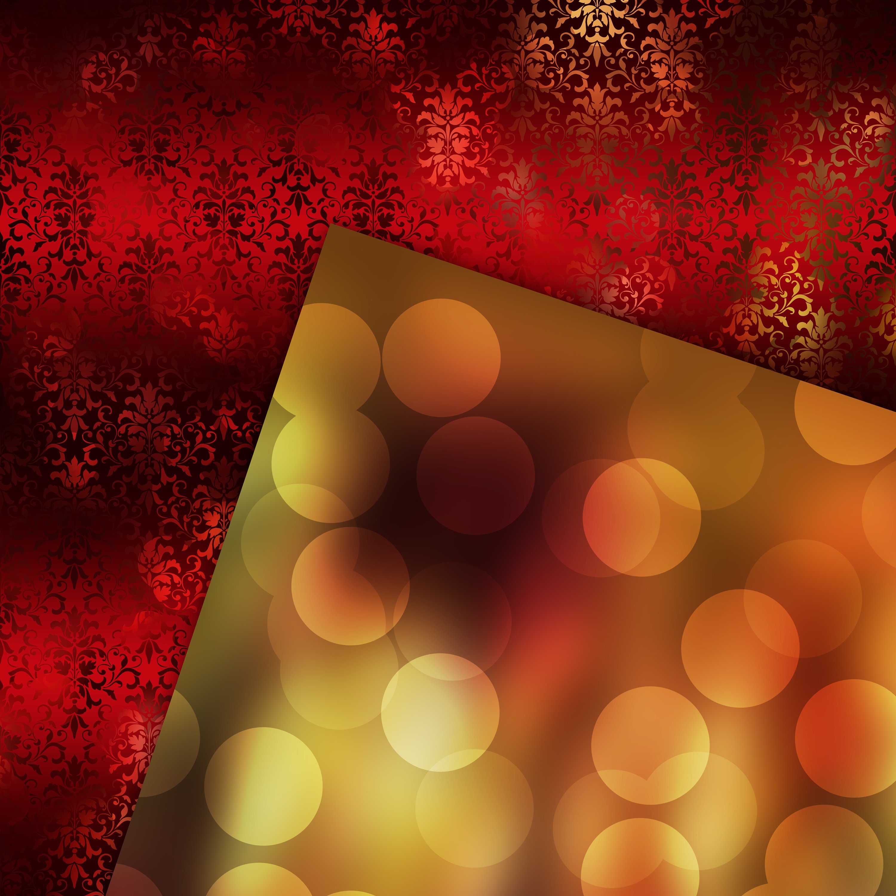 Red Bokeh Digital Paper, Red Glitter Scrapbook Paper, Lights, Lens ...