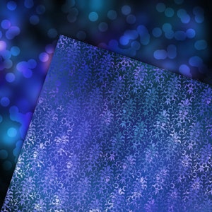 Blue Bokeh Digital Paper, Glitter Scrapbook Paper (digital Download) - Etsy