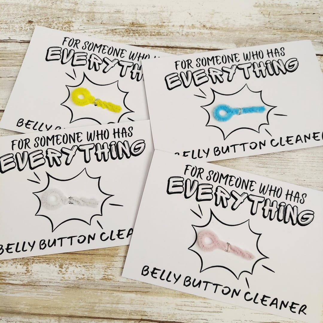 Belly Button Cleaner Gag Gift Hilarious Novelty Gift for Pranks, White ...