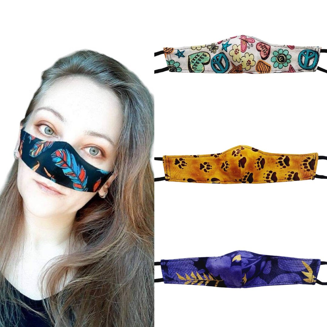 Nose Mask Pollen Protection Dust Cotton Washable Reusable Adjustable ...