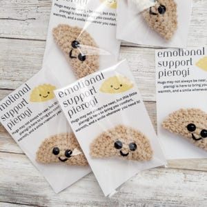 Emotional Support Pierogi Crochet Plush Amigurumi - Comforting Handmade ...