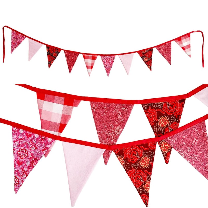 Valentine Bunting - Etsy