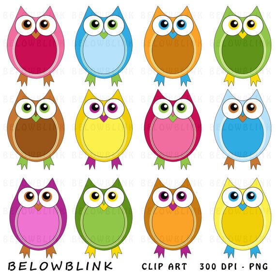 Colorful Owl Clipart