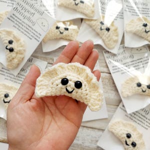 Emotional Support Dumpling Crochet Amigurumi – Pocket Hug Plush With ...