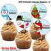 Printable Happy Holidays Cupcake Toppers, Holiday Cupcakes, Tags ...