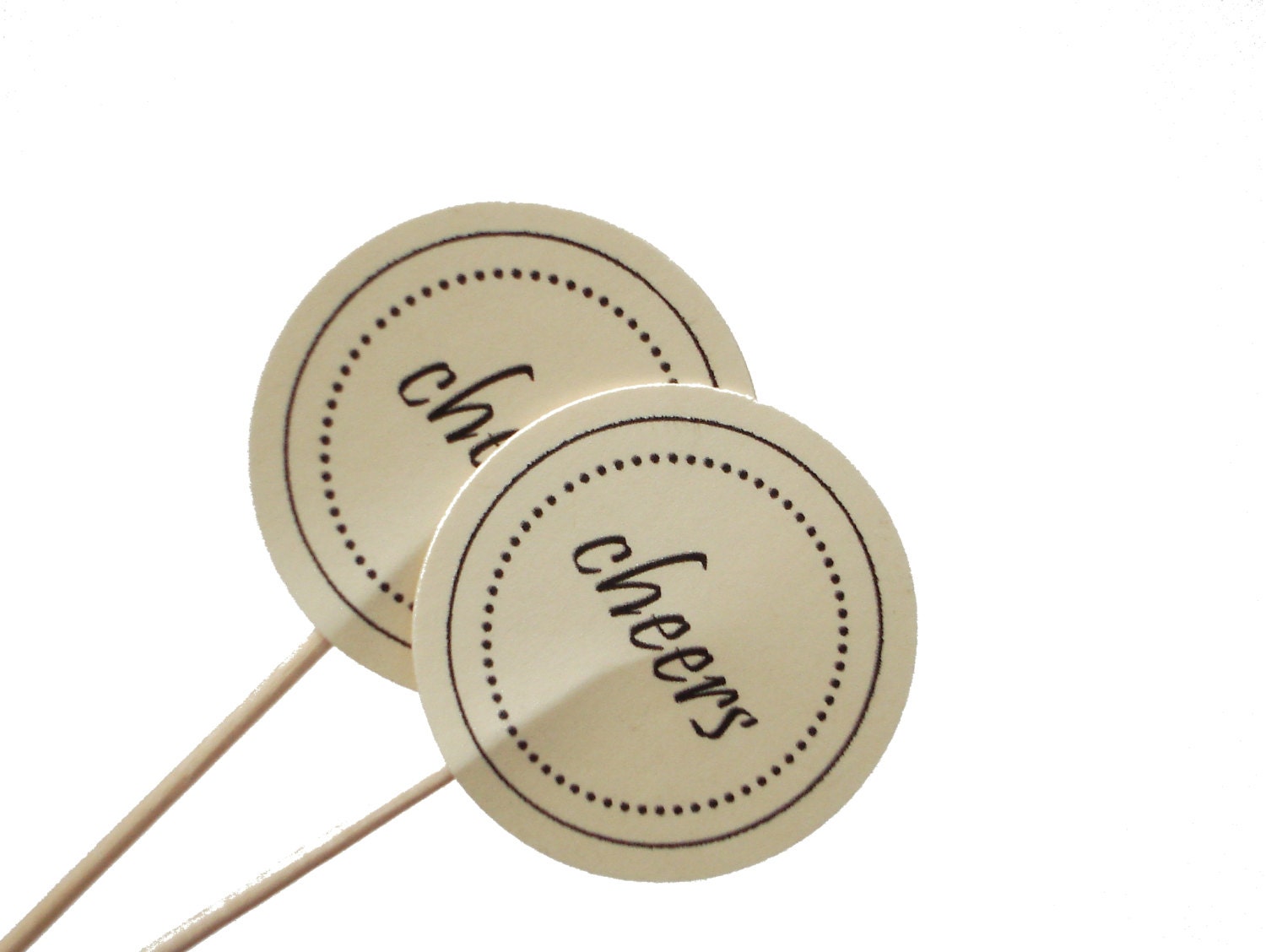 Cheers Cupcake Toppers 10CT Wedding Decoration New Years Eve | Etsy