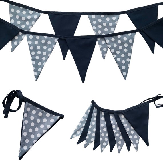 Baby Boy Bunting Banner, Baby Shower Bunting Flags, Fabric Pennant ...