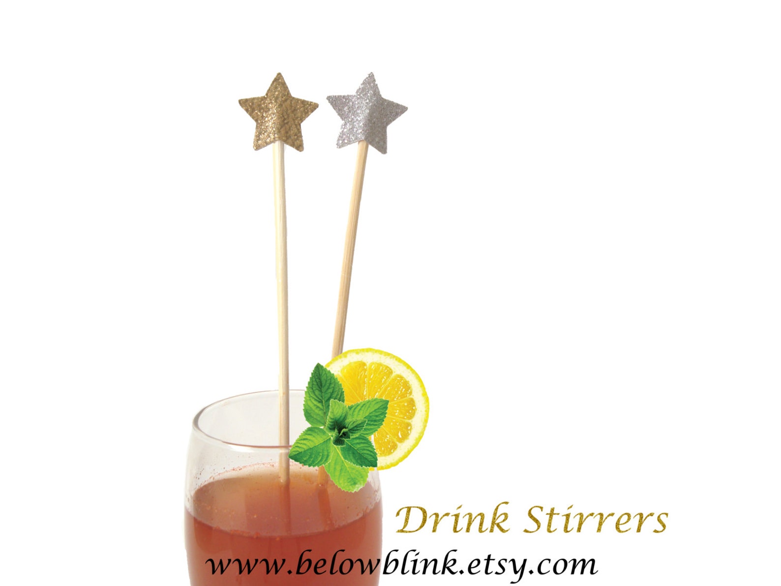 Twinkle Twinkle Little Star Gold Drink Stirrers 12CT Cupcake - Etsy