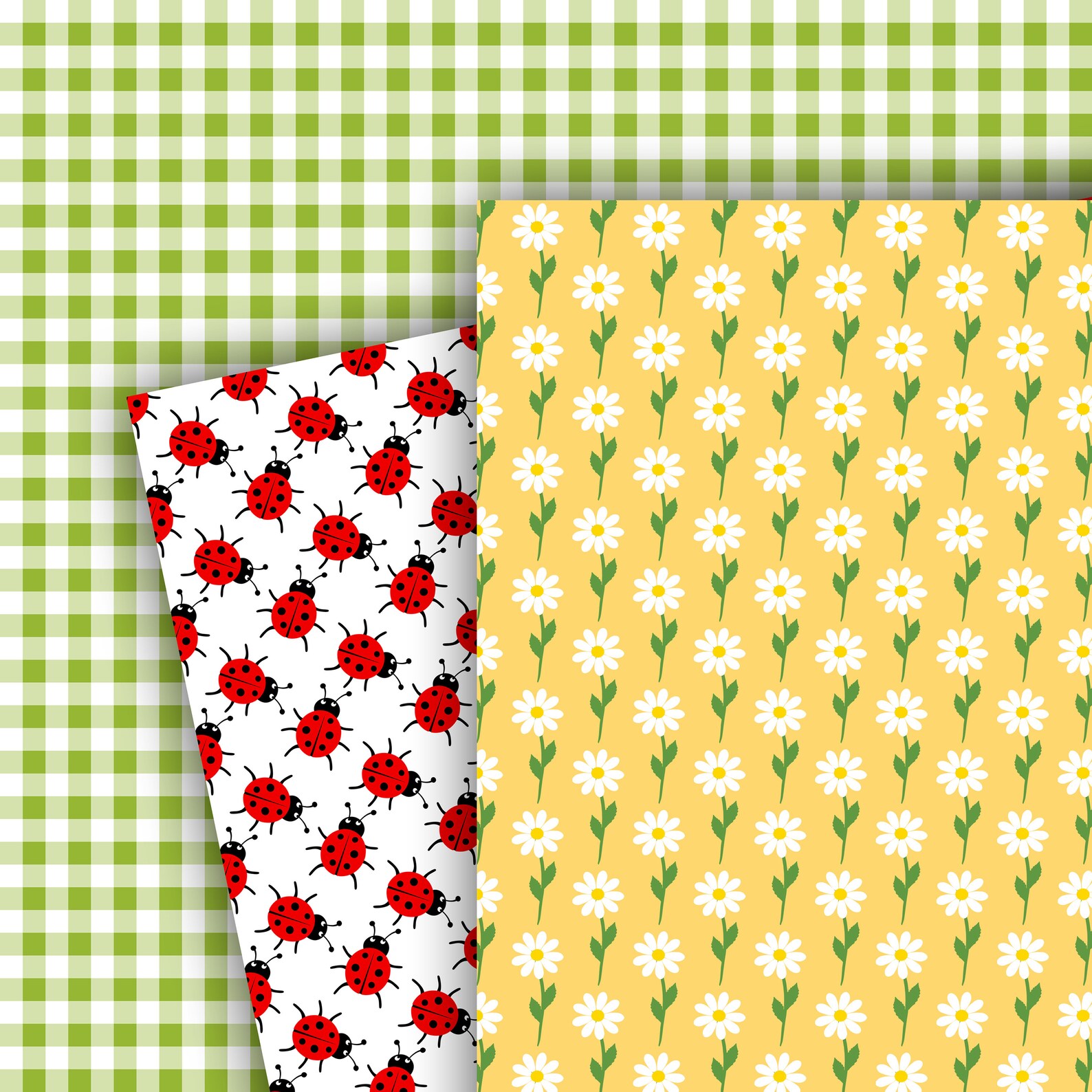 Ladybug Digital Paper Seamless Backgrounds Scrapbook Paper - Etsy