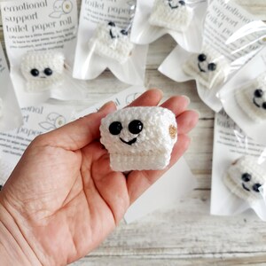 Emotional Support Toilet Paper Roll Crochet Amigurumi Pocket Hug Plush ...