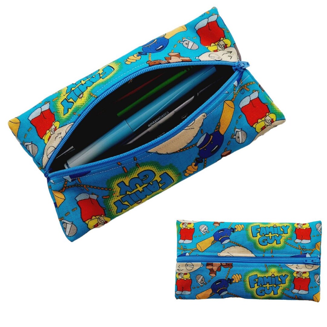Family Guy Pencil Case for Kids, Flat Pencil Case, Pen Pouch, School ...