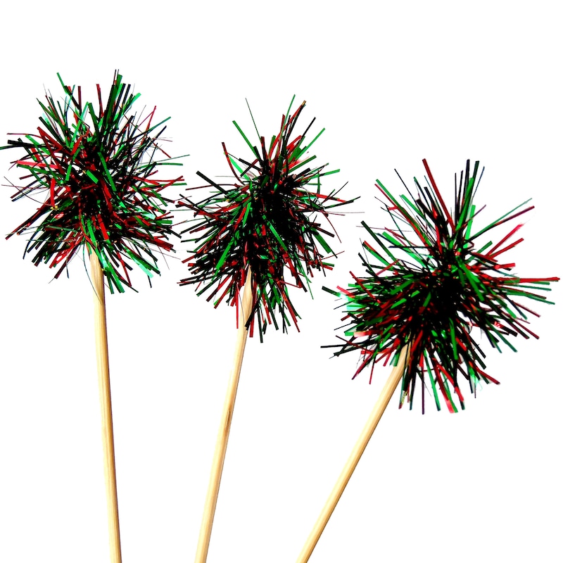 Tinsel Drink Stirrer - Etsy