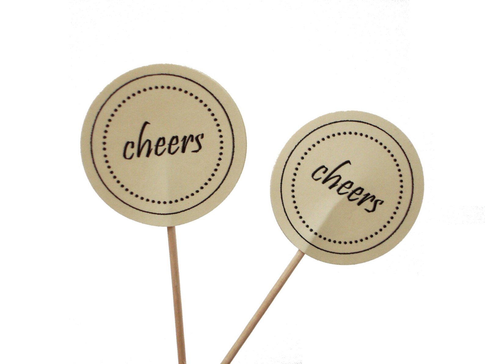 Cheers Cupcake Toppers 10CT, Wedding Decoration, New Years Eve Party ...
