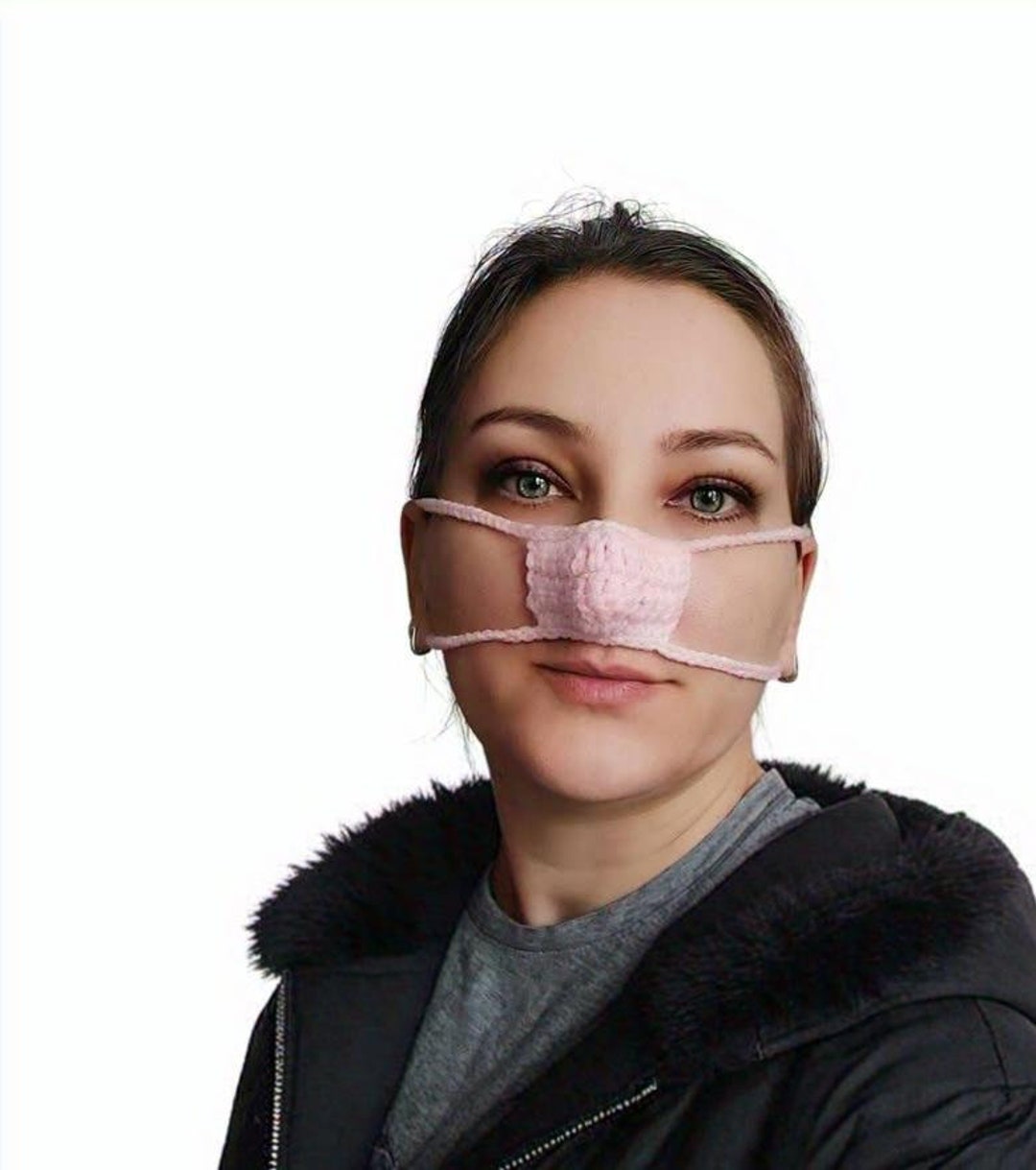 Pastel Pink Nose Warmer, Winter Accessory, Cozy Gift, Unique Stocking ...