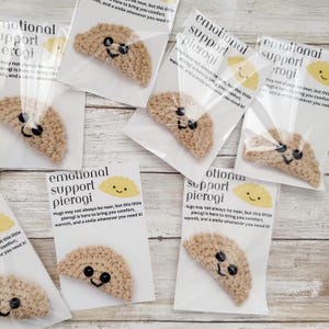 Emotional Support Pierogi Crochet Plush Amigurumi - Comforting Handmade ...