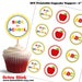 Back to School Cupcake Toppers, Printable Cupcake Toppers, Favor Tags ...