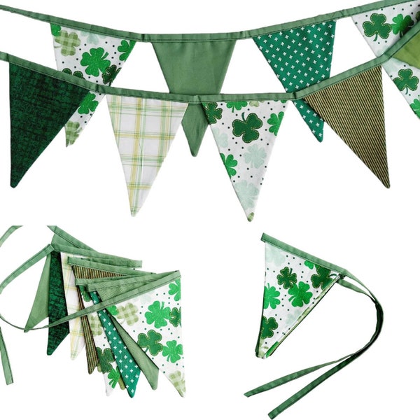 Green Pennant Banner - Etsy