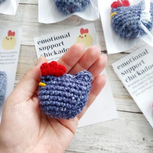 Emotional Support Chickadoo Pocket Hug - Crochet Chicken Amigurumi With ...