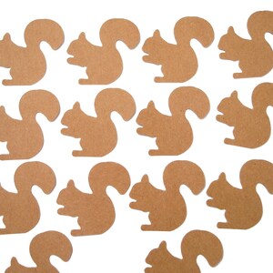 Kraft Paper Squirrel Confetti, Birthday Party Decorations, Paper Crafts ...