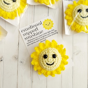 Emotional Support Sunshine Crochet Amigurumi - Handmade Plush With ...