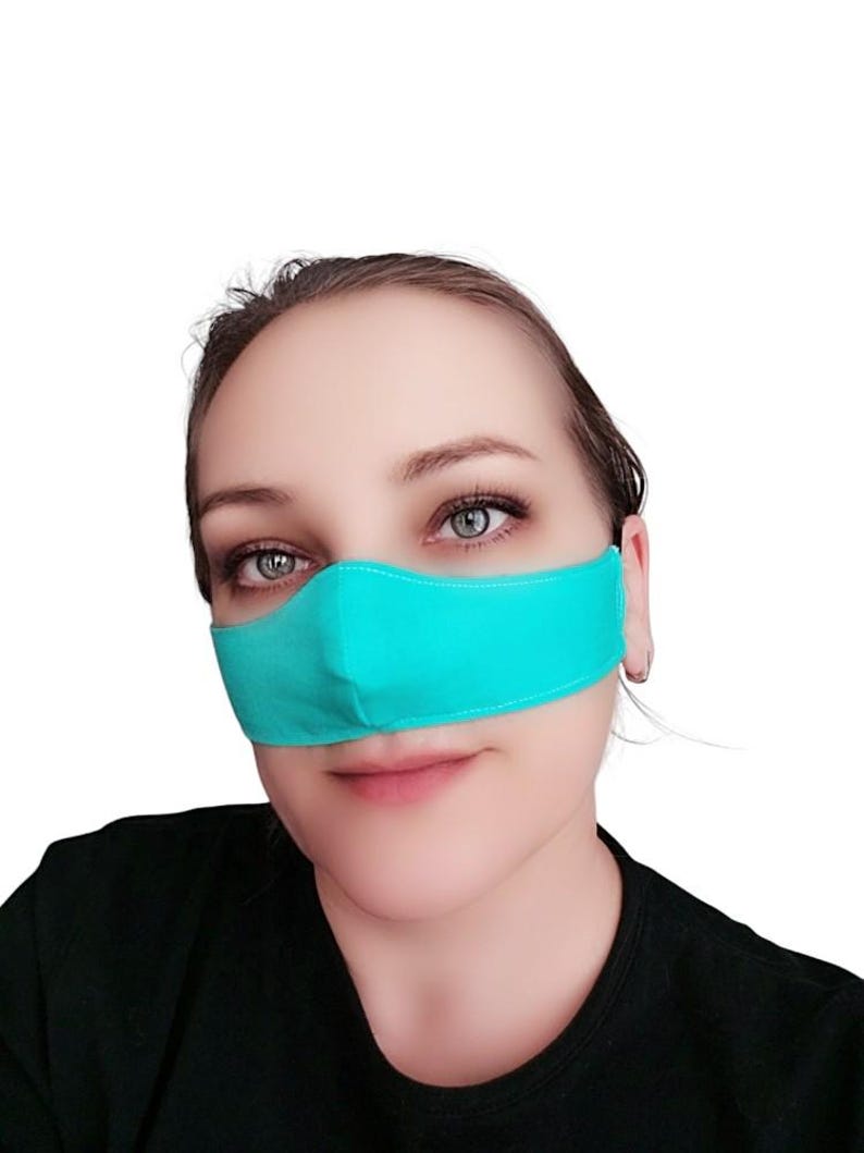 Teal Nose Mask Pollen Protection Dust Cotton Washable Reusable ...