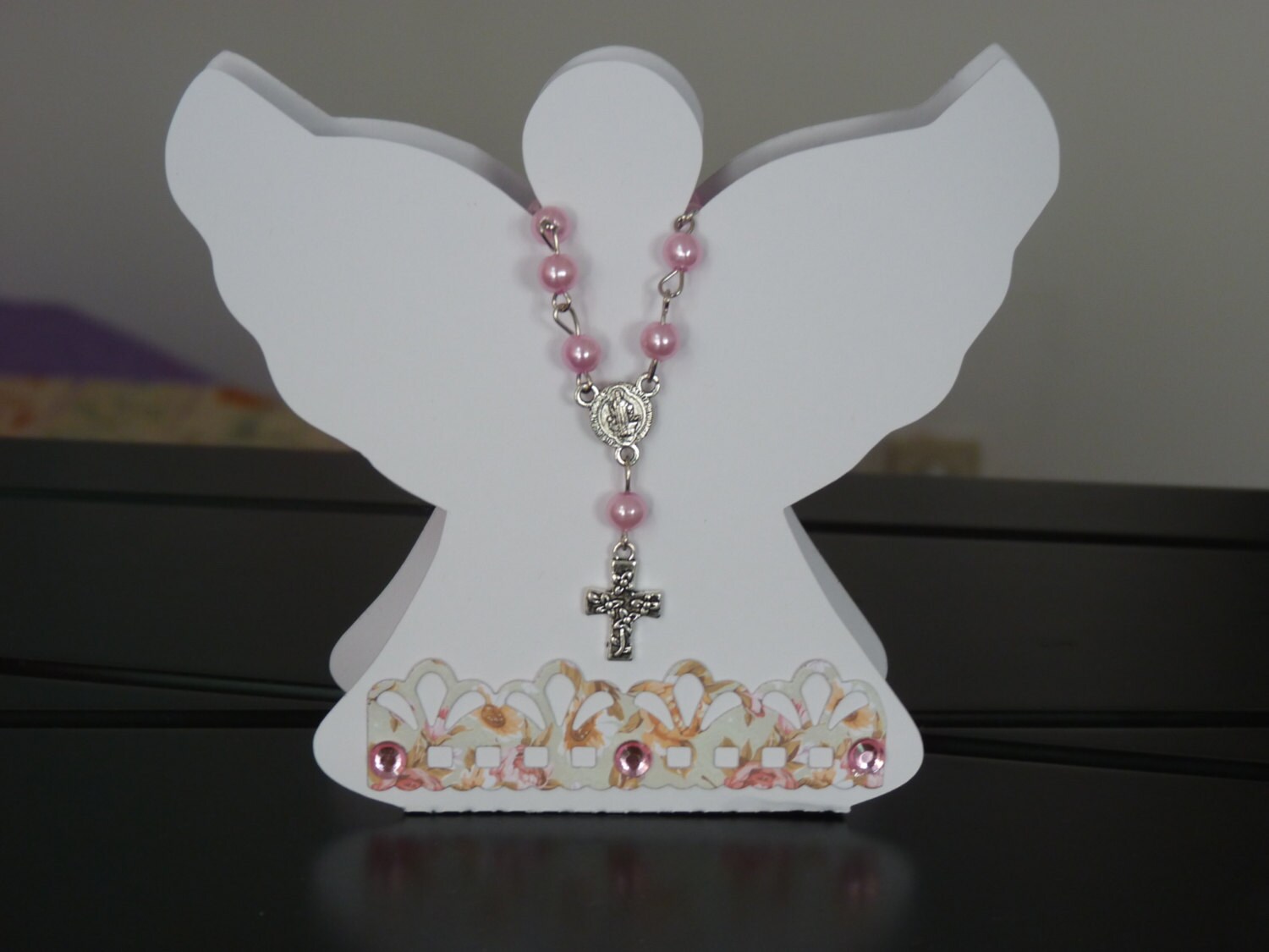 Rosary and angel box set of 10 | Etsy