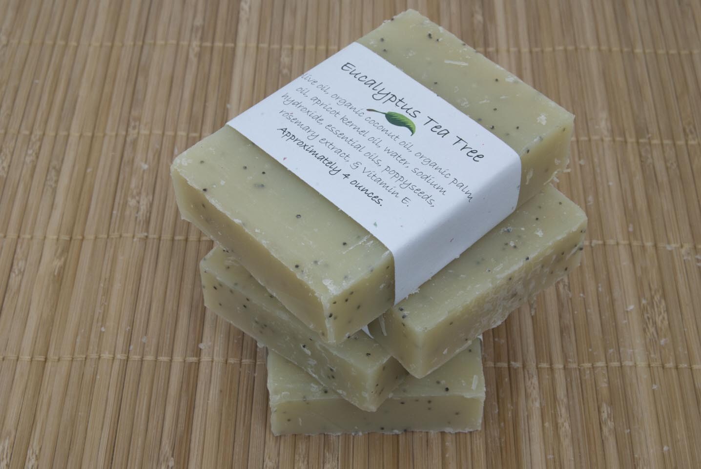 Eucalyptus Tea Tree Soap Set of Four 4 Oz Bars - Etsy