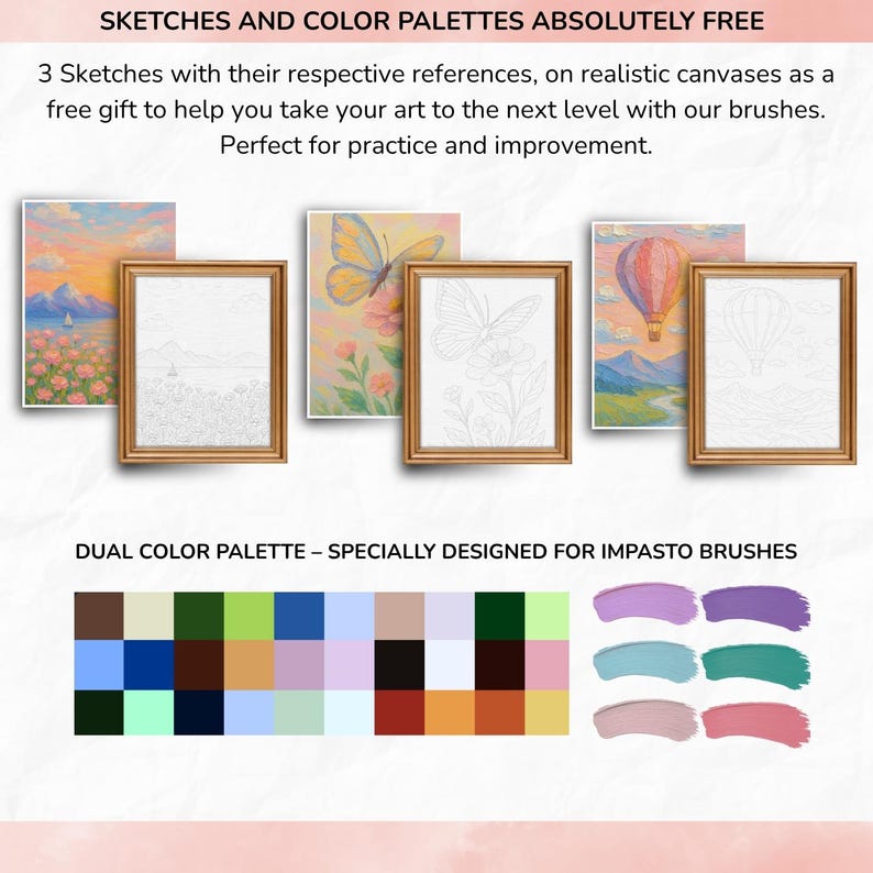 Ultra-realistic Impasto Brushes for Procreate – 250+ Stamps, Brushes ...