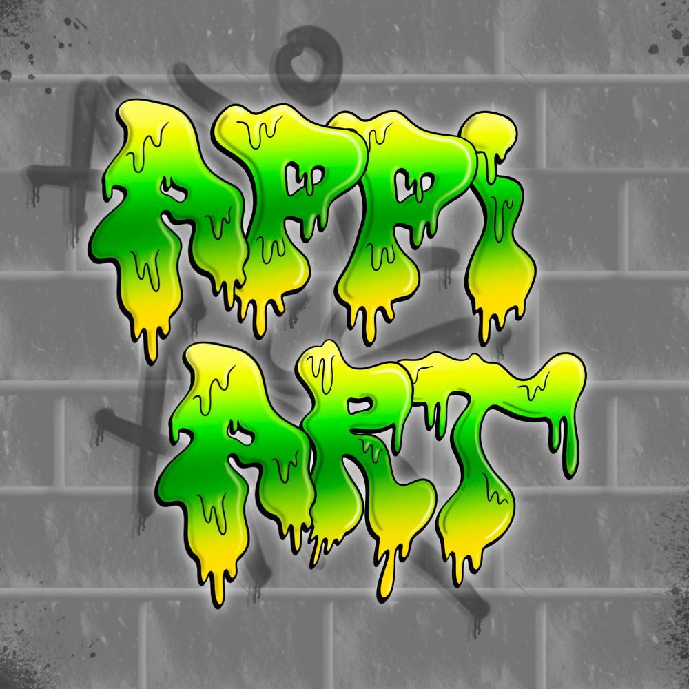 Graffiti Alphabet Clipart – Green Slime Letters A–Z PNG, Urban Street ...