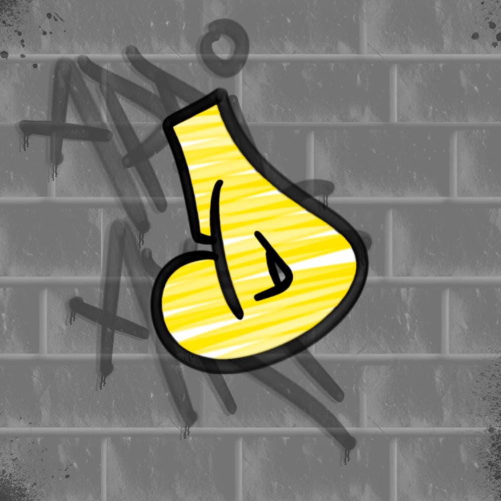 Graffiti Alphabet PNG – Fatcap Bubble Letters in Yellow A–Z, Urban ...