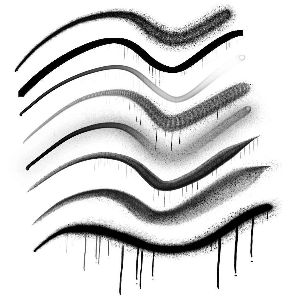 Graffiti Procreate Brushes Set | Urban Spray Paint and Drip Brushes ...