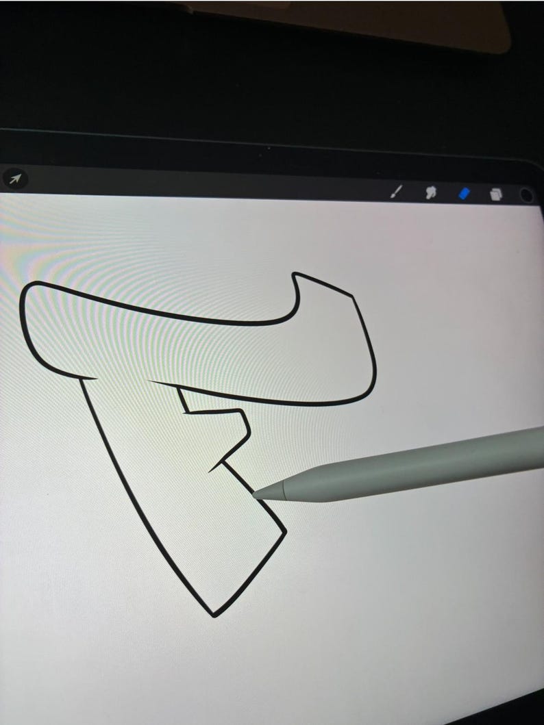 Straight Letter Graffiti Alphabet Procreate Brushes | 26 Letter Stamp ...