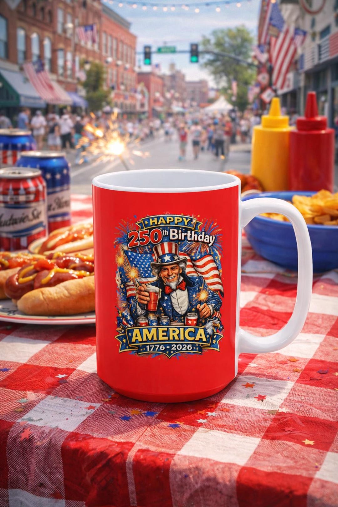 Vintage Uncle Sam Mug | America 250th Birthday, Patriotic Coffee Mug - Etsy