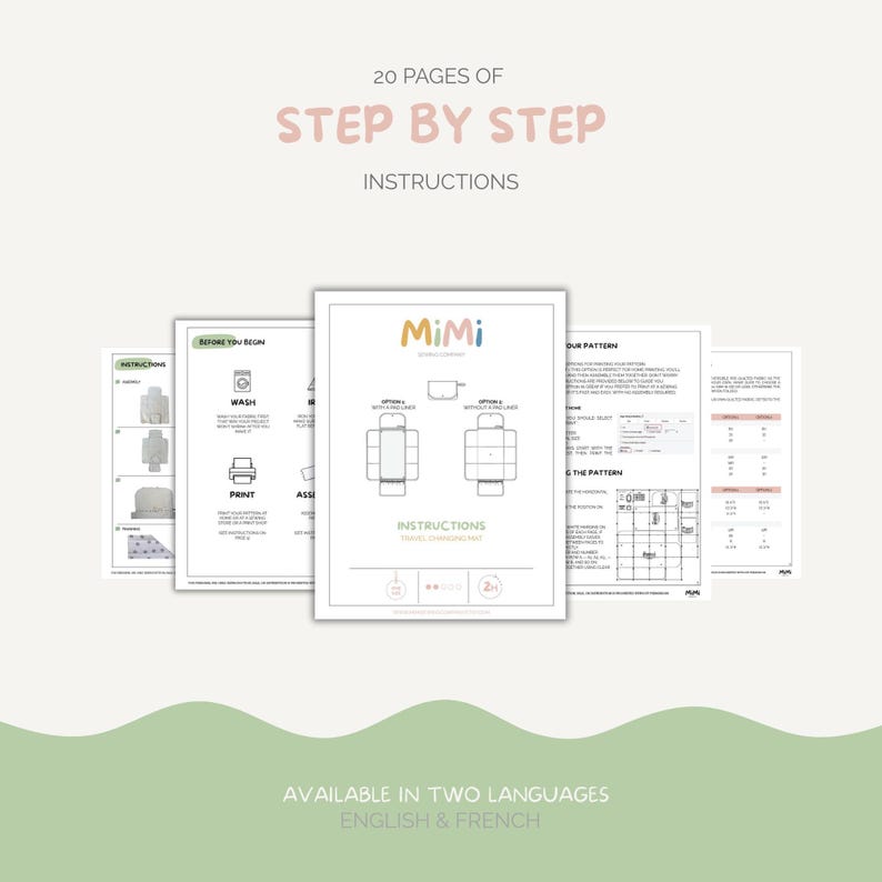 Travel Changing Mat | PDF Sewing Pattern | Beginner Friendly | DIY Baby ...