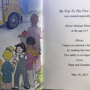 My Trip to the Fire Station Personalized Book Your Child Learns About ...