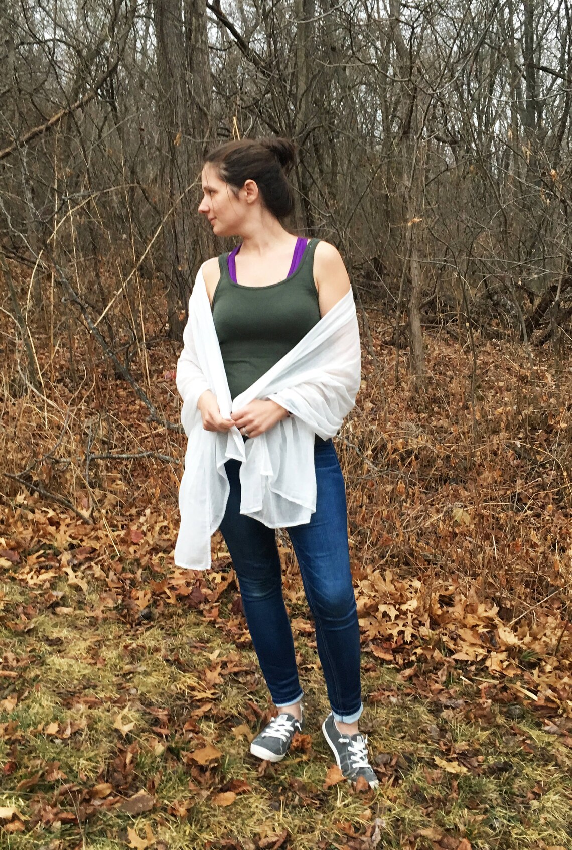 White Muslin Shawl Wrap Very Light Weight X/long 74 X 28 - Etsy