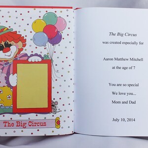 Big Circus A Personalized Book Where Your Child is in the - Etsy
