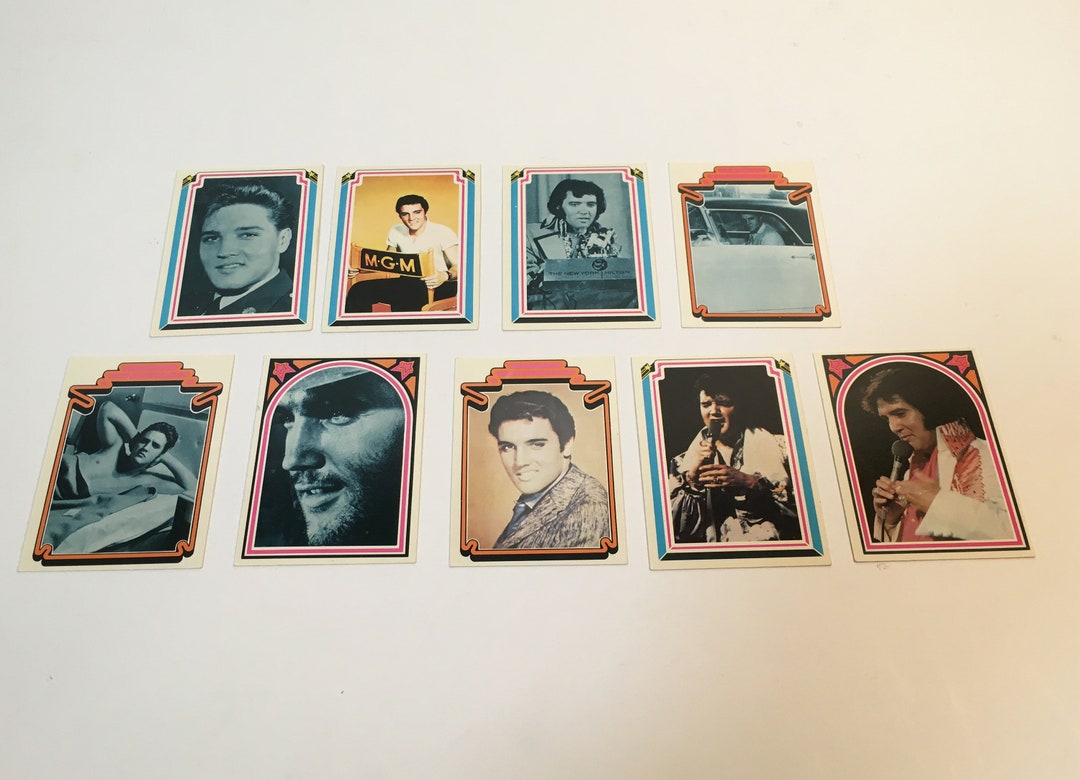 Vintage Elvis Presley Collectors Cards, Card Numbers 1-9 Made in 1978 ...