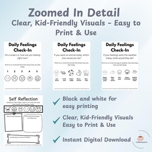 Printable Feelings Check-in Toolkit for Kids – SEL Emotion Charts ...